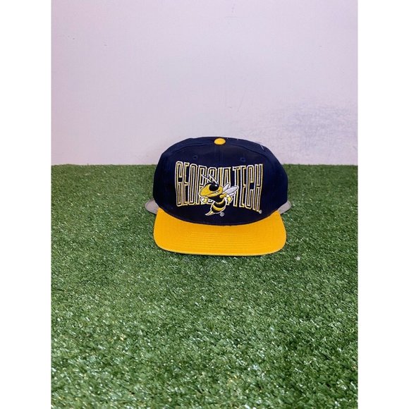 AJD | Accessories | Vintage Georgia Tech Yellow Hat Cap Snap Back Nwot ...